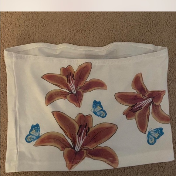 Edikted | Tops | Tiger Lily Tube Top | Poshmark